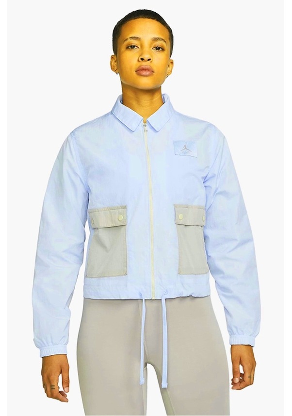 Nike Jordan Flight Woven Blue Jacket Loose Fit Bol Kesim Kısa Kadın ...