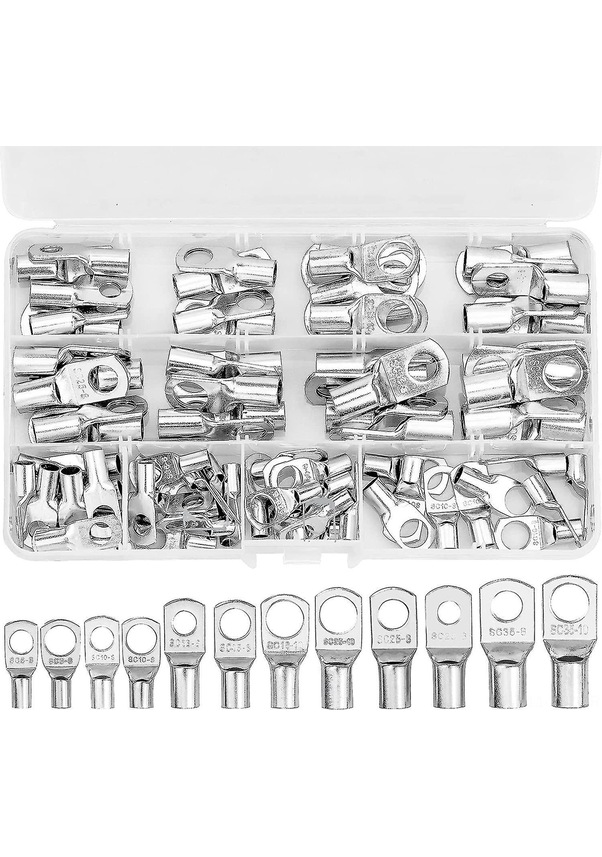 Padalink 80 Adet Bakır Kablo Pabuç Seti - 12 Farklı Boyutta Yüksek ...