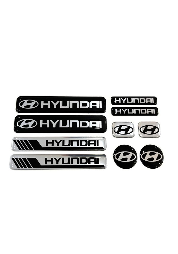 Hyundai Sticker Seti Gümüş 10 Parça Fiyatları ve Özellikleri