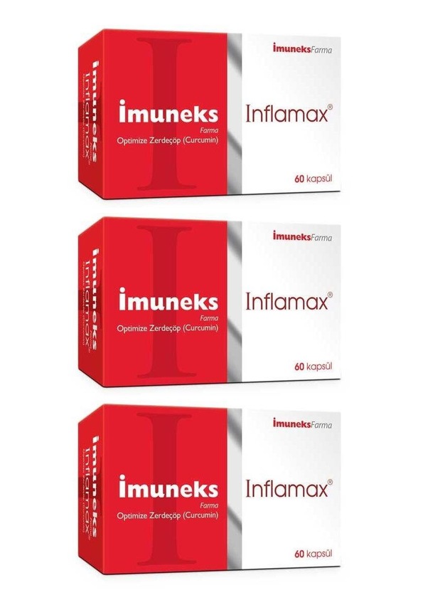 Imuneks Inflamax Optimize Zerdeçöp Curcumin 60 Kapsül 3 Adet Fiyatları ...