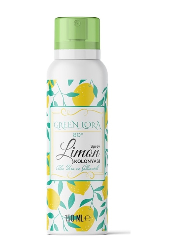 Green Lora 80 Derece Aloe Vera ve Gliserinli Kolonya Sprey 150 ML ...