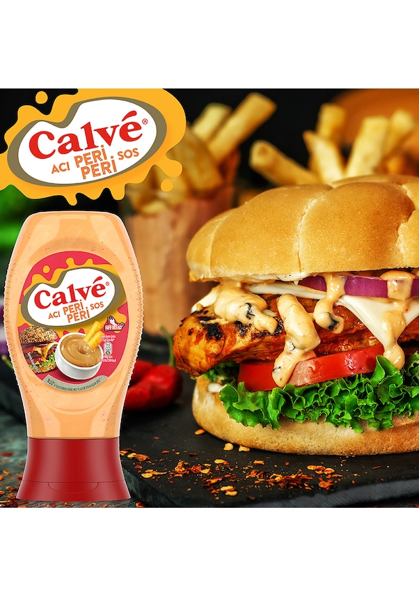 Calve Ranch Sos 245 G + Sarımsaklı Mayonez 245 G + Acı Peri Peri 245 G ...