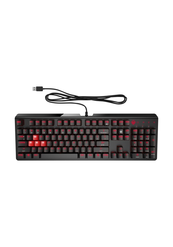 HP 6YW76AA Omen Encoder Usb Kablolu Red Cherry Mekanik Q Klavye Siyah ...