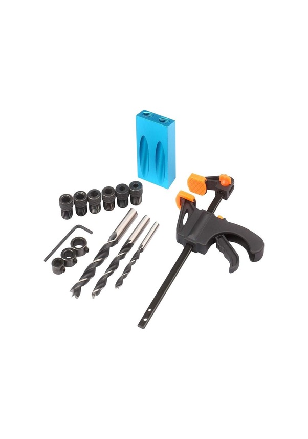 Mufunye 15 Parça Ahşap İşleme Şablon Seti - 8mm 10mm 15 Açılı Matkap ...