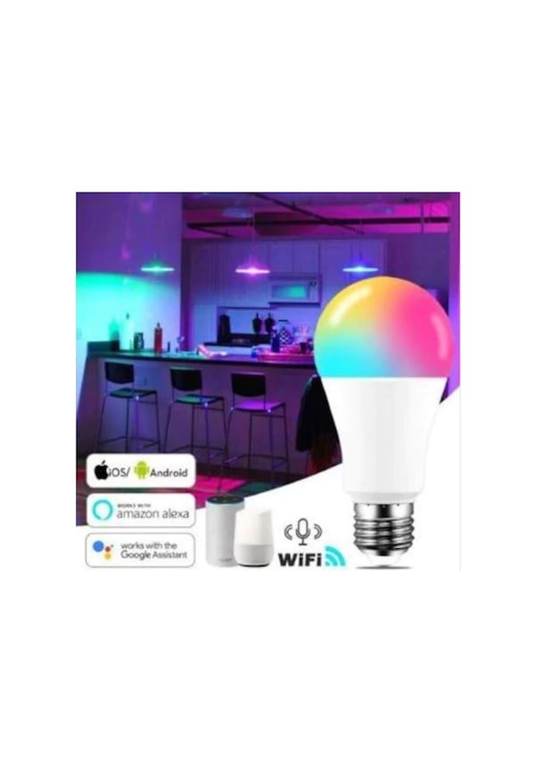 S-Link Smart Akıllı Wi-Fi RGB Led Ampul 12 Watt Tasarruflu 16M Renk Fiyatları ve Özellikleri