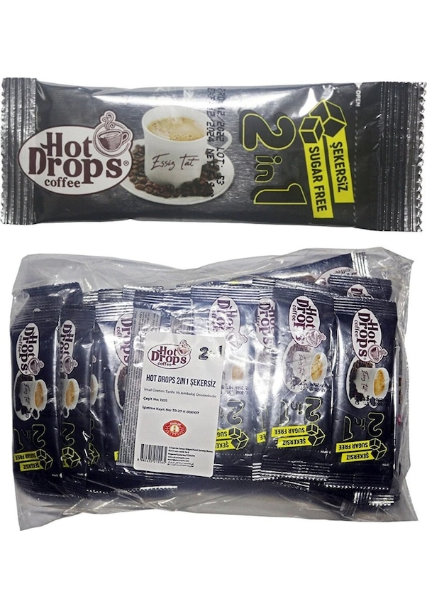Hot Drops 2'si 1 Arada Sütlü Otobüs İkramlık Hazır Kahve 40 x 5 G ...
