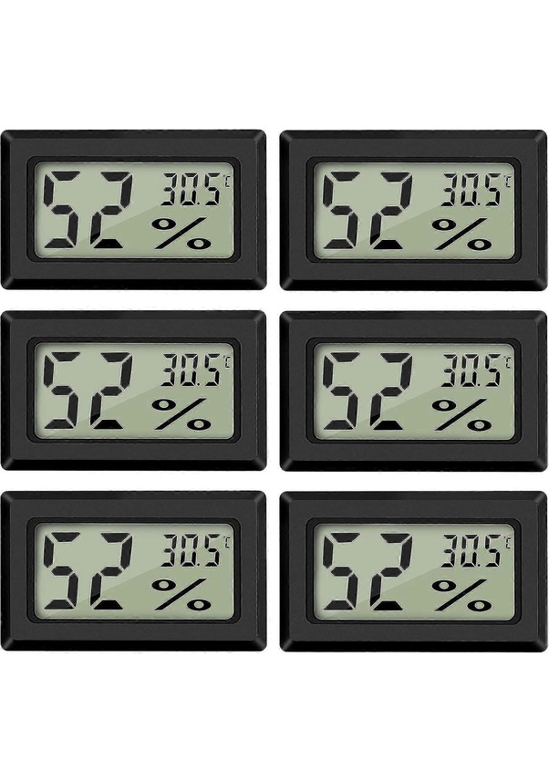 6 Adet Mini Dijital Termometre Higrometre: -50 70 , Taşınabilir ...