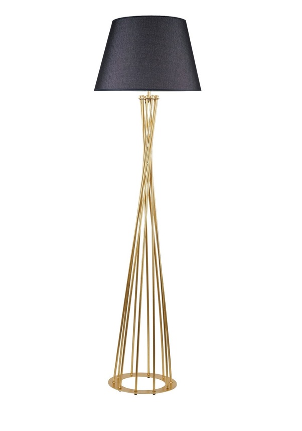 Rys Tasarım Retro Lambader Köşe Lambası Mat Gold Siyah Başlık 45c ...