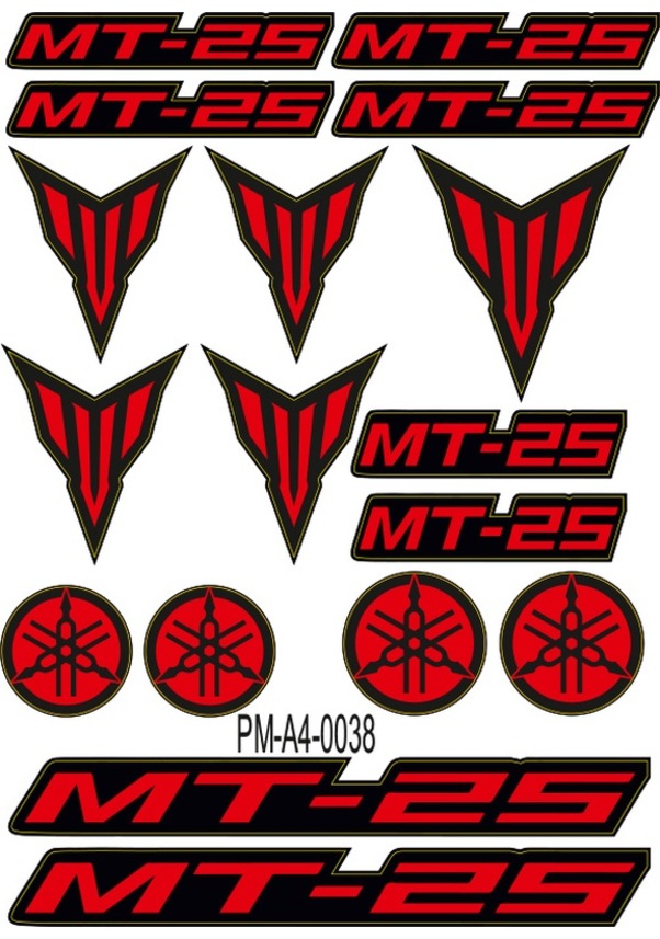 Yamaha Mt-25 Motosiklet Çoklu Sticker Seti 02 Fiyatları ve Özellikleri
