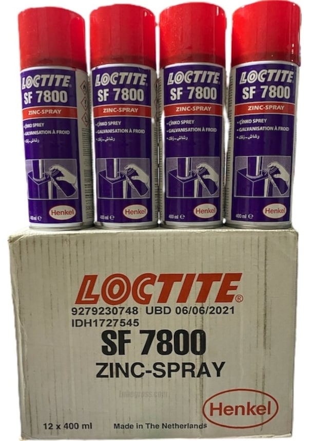 Loctite Sf 7800 Çinko Galvaniz Sprey 12 x 400 ML Fiyatları ve Özellikleri