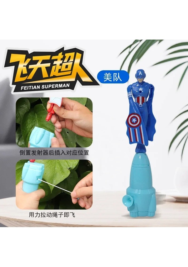 Anime Örümcek Adam Bambu Yusufçuk Uçan Oyuncak Demir Adam Kaptan Çok ...