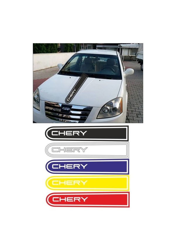 Chery Logolu Otomobil Ön Kaput Şeridi Kaput Sticker Siyah Fiyatları ve ...