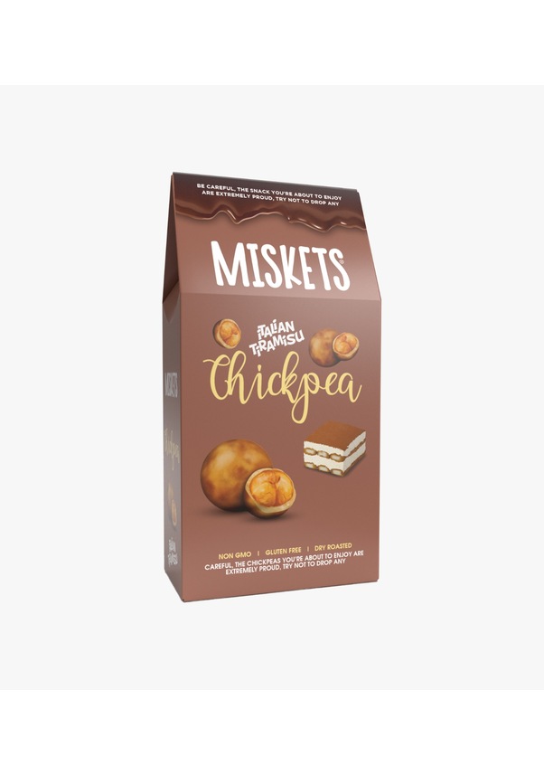 Miskets Sütlü Ve Beyaz Çikolata Kaplı Tiramisu Aromalı Leblebi 80 G ...