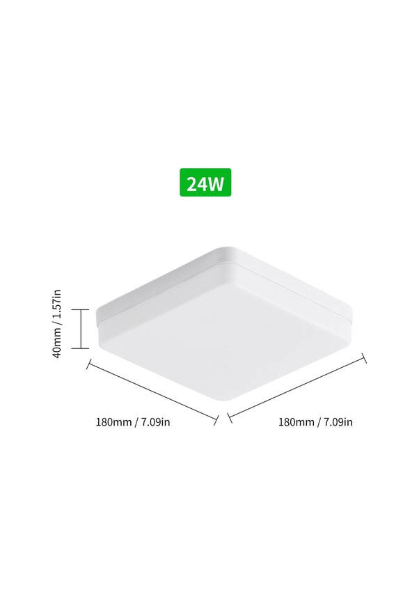 Jms Led Tavan Gömme 24 W Kare Tavan Lambası 18 W Günışığı Fiyatları ve ...