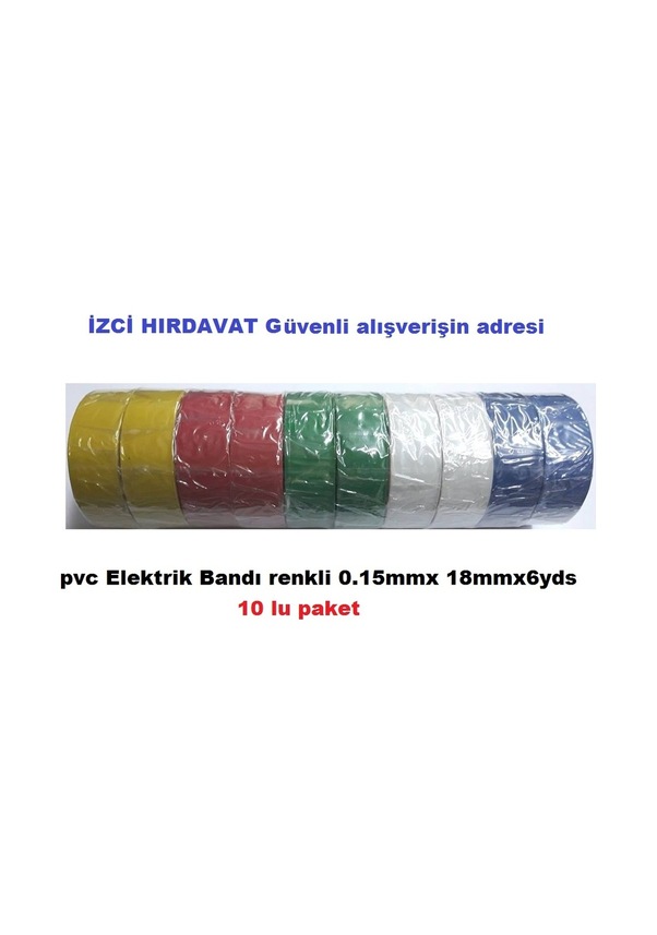 Elektrik Bandı İzola Bant 10 Adet Bant Renkli 5 Renk 1 Paket Fiyatları ...