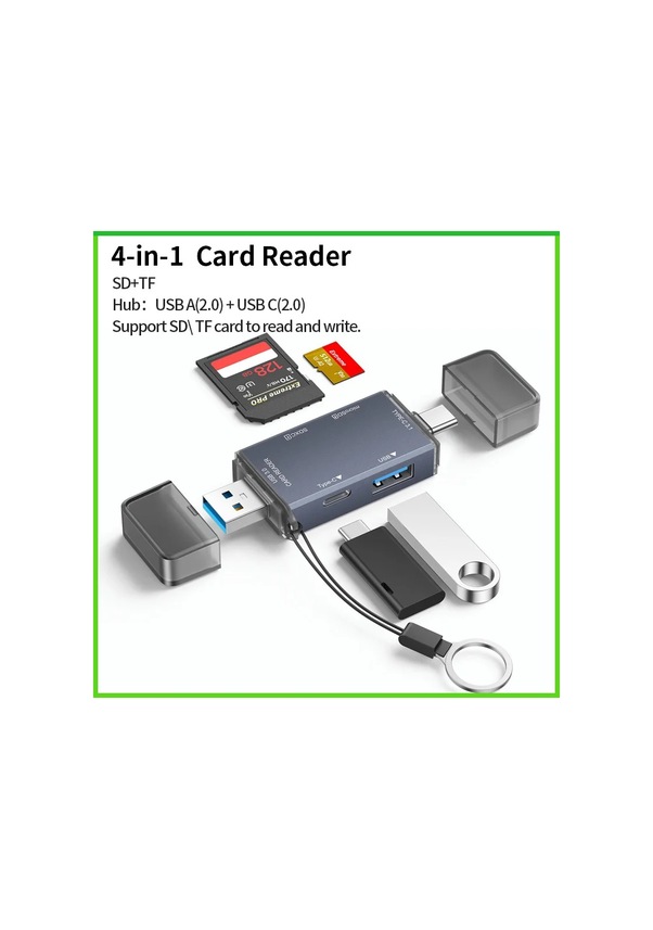 Usb3 0 Sd Tf Usbac Skower Yüksek Hızlı Tip C Kart Okuyucu Usb 3 0 Mikro Sd Tf Cf Kart Bellek