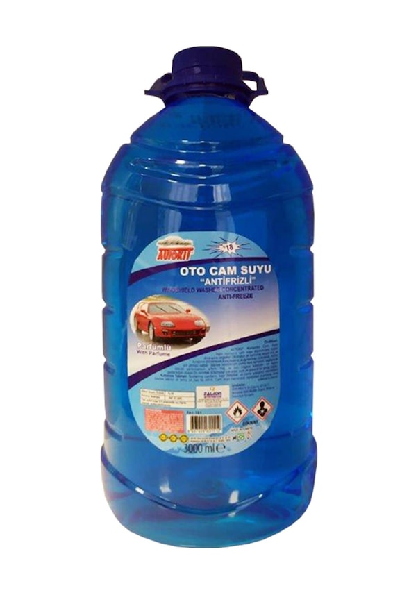 Autokit Antifrizli Oto Cam Suyu %18 3 L Fiyatları ve Özellikleri