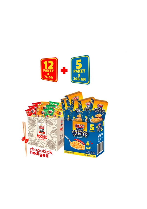 Oba Mac & Cheese 5’li Macaroni And Cheese 5 x 206 G + Oba Mie Noodle ...