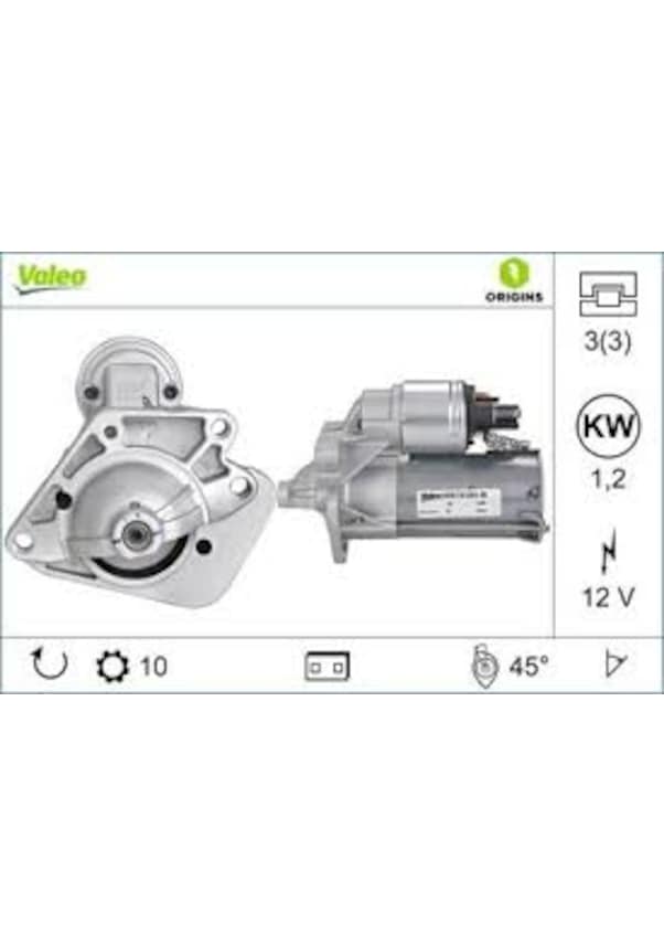 Valeo - 12v 10 Diş Renault Symbol 1.5 Dcı Marş Dinamosu Fiyatları ve ...