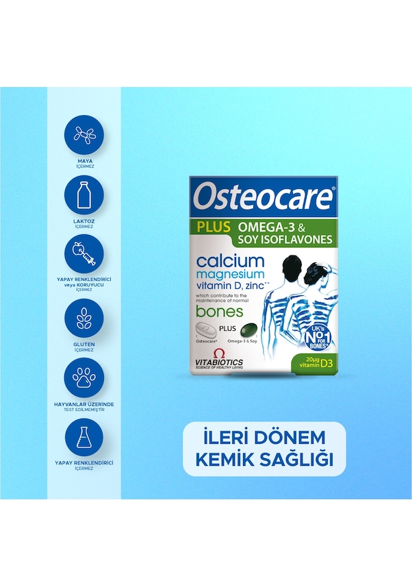 Osteocare Plus Omega-3 Kalsiyum Magnezyum D ve C Vitamini İçeren ...