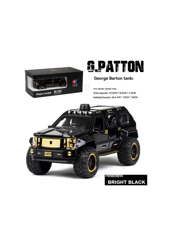 1:24 Metal Araba Modeli Set-lüks Araba Modeli 1:24 George Barton Siyah ...