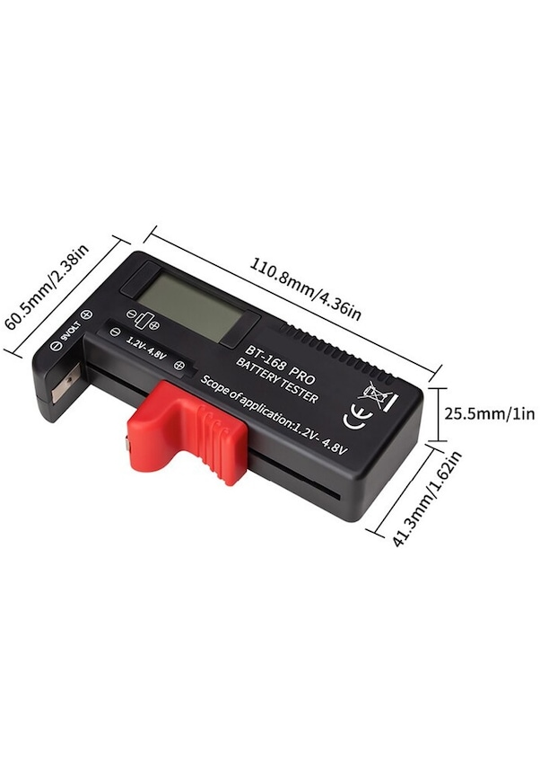 Bt-168 Pro-bt-168 Pro 168d Dijital Pil Kapasitesi Test Cihazı Evrensel ...