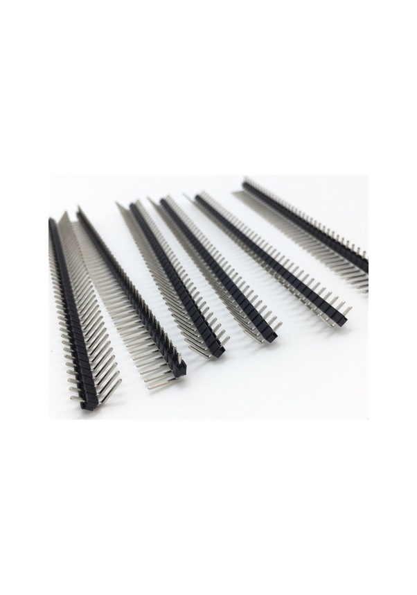1x40 Pin 2.54mm Dik Açı Tek Sıra Pin Header 90° İğne Konekktörü ...
