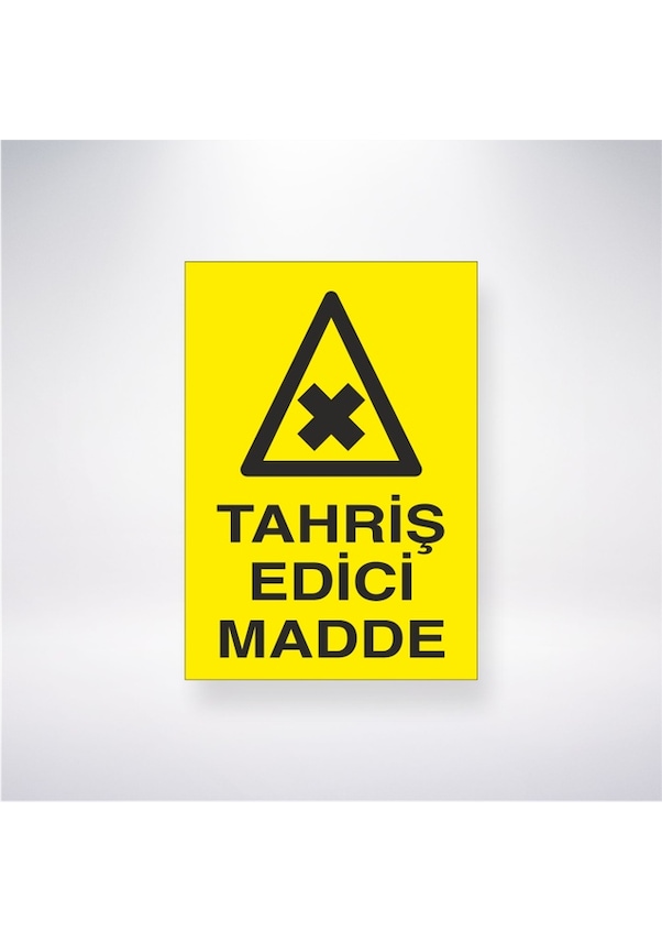 Tahriş Edici Madde 21x28 Arkası Yapışkanlı Sticker 1267 x 30 CM ...