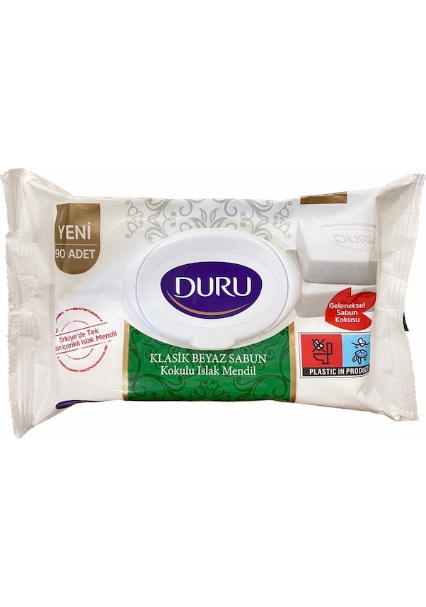Duru Beyaz Sabun Kokulu Islak Mendil 90'Li Fiyatları ve Özellikleri
