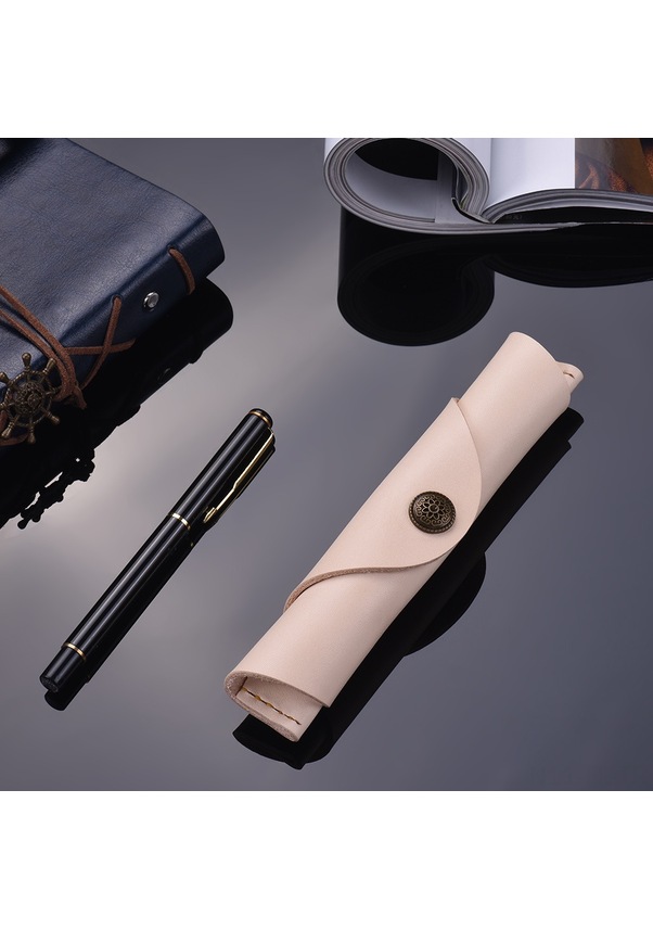 Lemestar El Yapımı Gerçek Deri Kalem Kılıfı - Tekli Kalem Koruyucu 18x3 ...