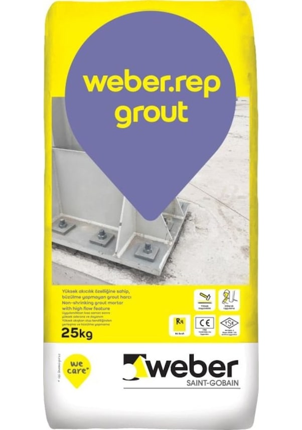 Weber.Rep Grout Harcı 25 Kg. Fiyatları ve Özellikleri