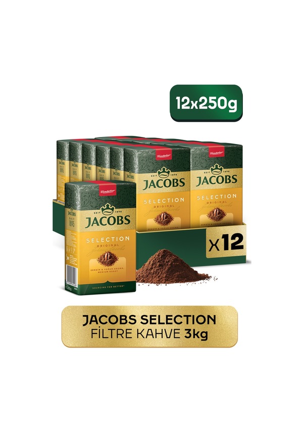 Jacobs Selection Filtre Kahve 12 x 250 G Fiyatları ve Özellikleri