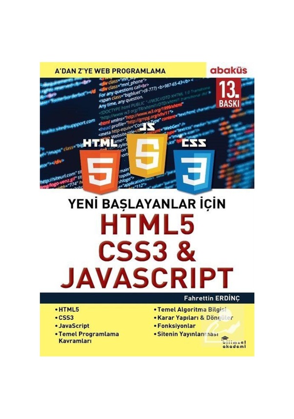 Yeni Başlayanlar Için Html5 Css3 Javascrıpt Fahrettin Erdinç N11447 Fiyatları Ve Özellikleri