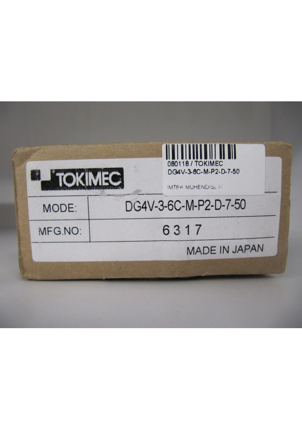 Tokimec DG4V-3-6C-M-P2-D-7-50 Directional Control Valves Fiyatları ve Özellikleri