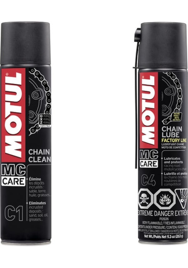 Motul C1 Zincir Temizleme + C4 Zincir Yağlama Seti Fiyatları ve Özellikleri