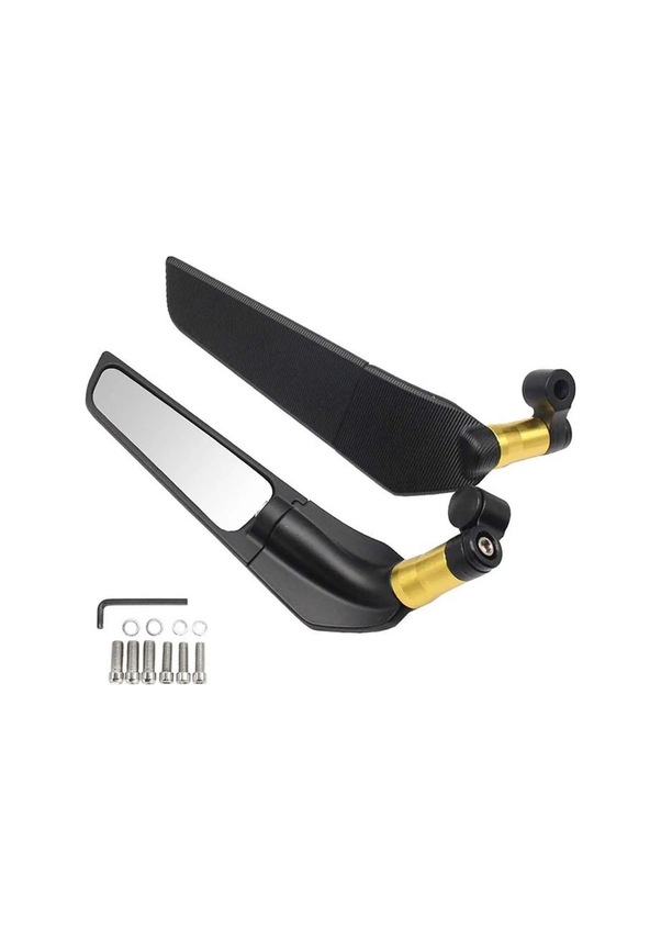 Motosiklet Gidon Kanat Ayna Unıversal Model 360 Derece Dönebilen Motor ...