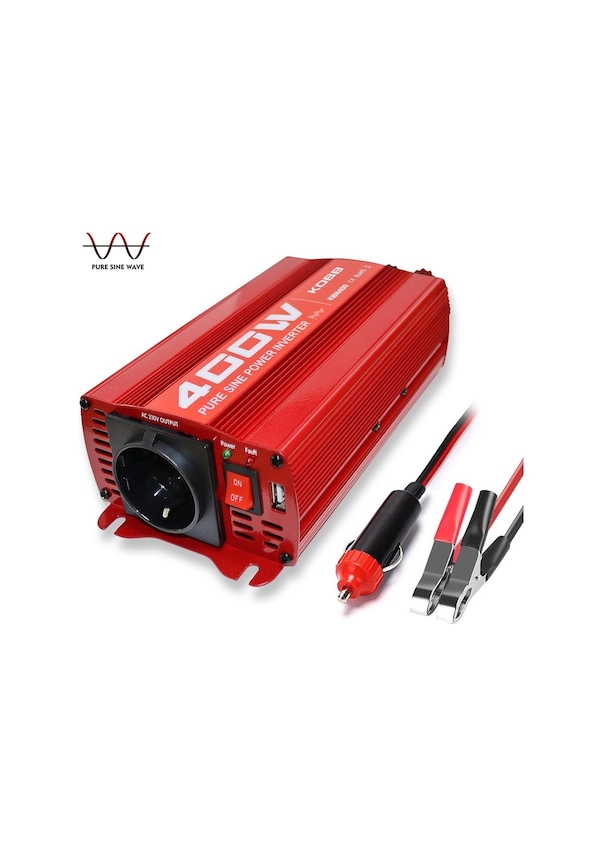 KOBB KBN400 12V/220V 400 W Tam Sinüs Dönüştürücü İnvertör Fiyatları ve Özellikleri