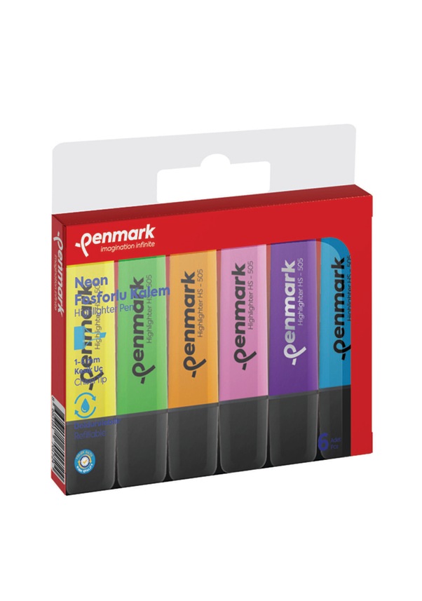 Fosforlu Kalem 6 Lı Karışık Renk Neon Hs 505 6n Fiyatları ve Özellikleri