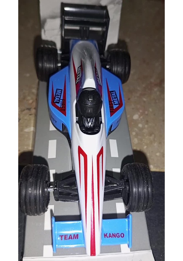 Race Metal Araba - Mavi Beyaz Renk, Geri İtme Aksiyonu Çocuklar İçin En ...