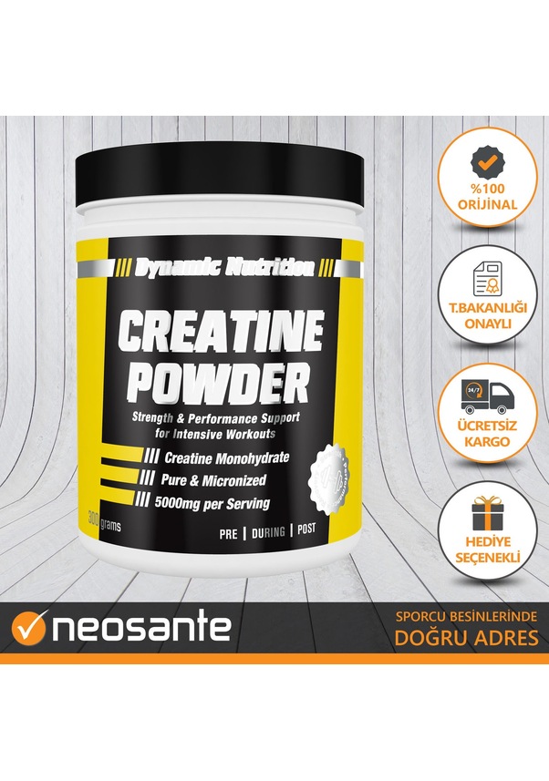 Dynamic Creatine Powder 300 Gr Kreatin Creatin + Hediye Protein Bar ...