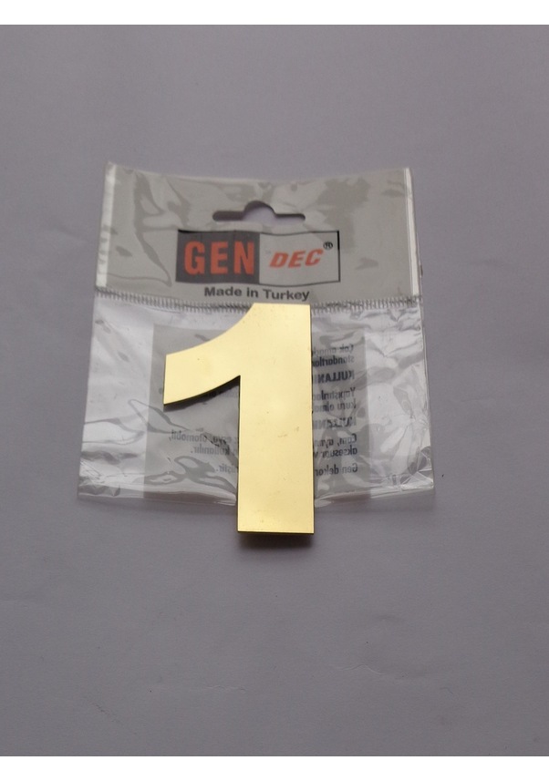Gendec 8 Cm Altın Sarı Paslanmaz Metal No:1 Kapı,Villa,Daire Fiyatları ...