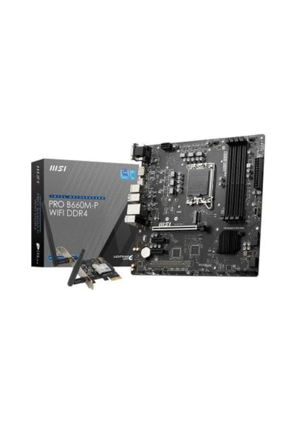 MSI MB PRO B660M-P WIFI DDR4 SOKET 1700 DDR4 4600 (OC) PCI-E Gen Fiyatları ve Özellikleri