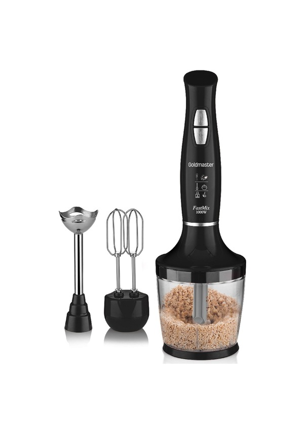 Fastmix Siyah 1000 Watt Sessiz Hız Ayarlı 3 In 1 Doğrama Karıştırma ...