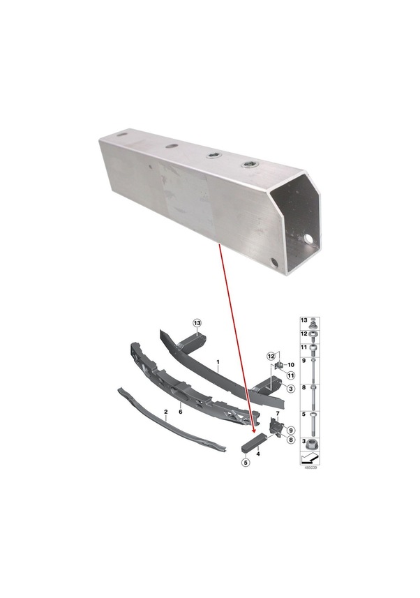 Bmw F10 F07 Ön Sol Tampon Demiri Ayağı 51117158873 Fiyatları ve Özellikleri