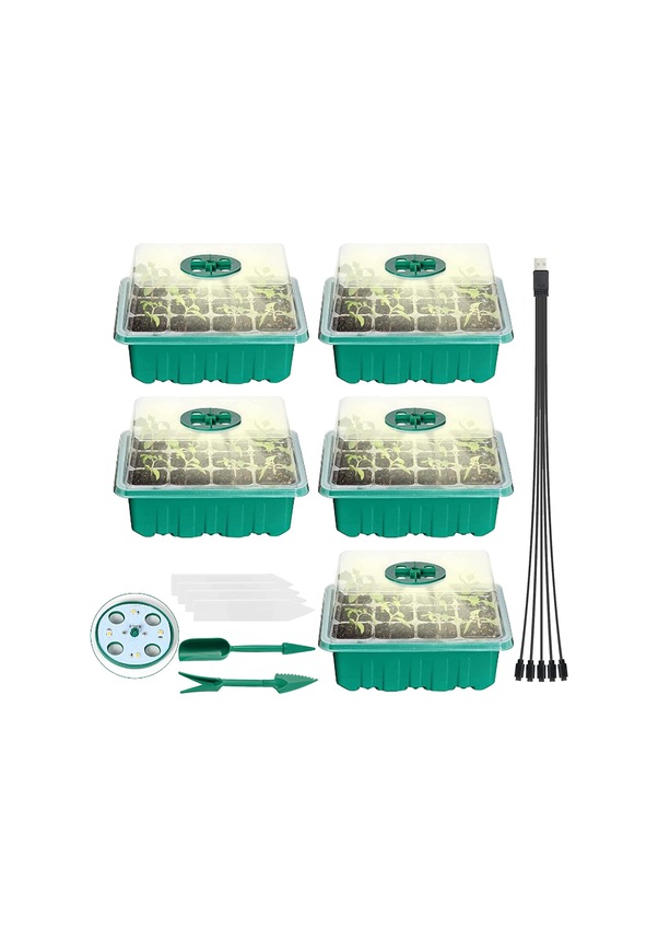 Xiyyadms Yeni Nesil 12 Gözlü Led Aydınlatmalı Bitki Yetiştirme Seti - 5 ...