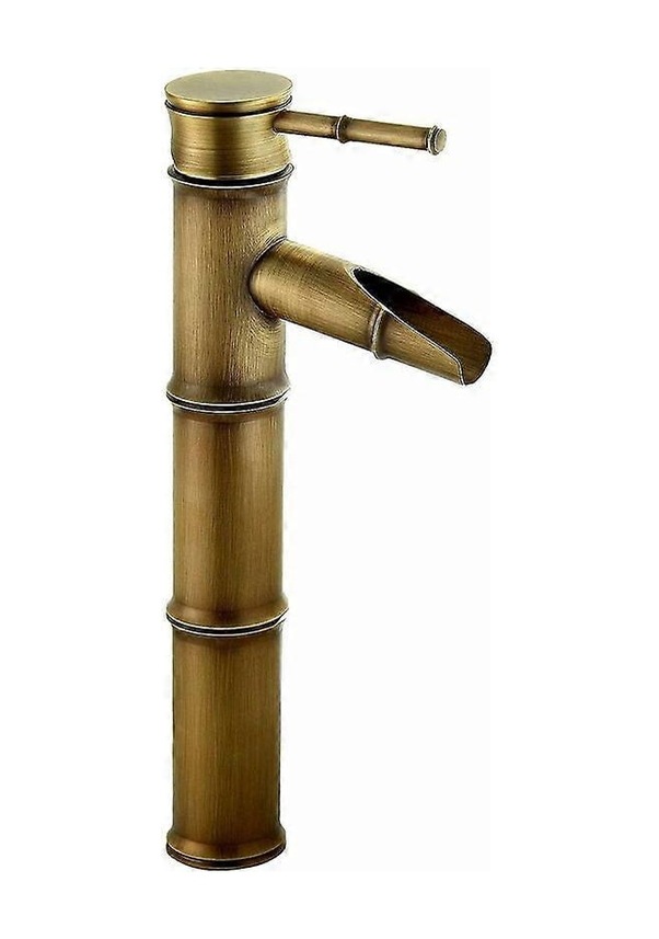 Yüksek Bambu Musluk, Şelale Lavabo Bataryası Tek Kulplu Lavabo Musluğu ...
