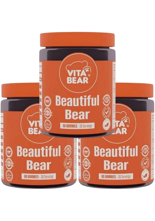 Vita Bear Beautiful Bear Gummy Vitamin 3 x 60 Tablet Fiyatları ve ...