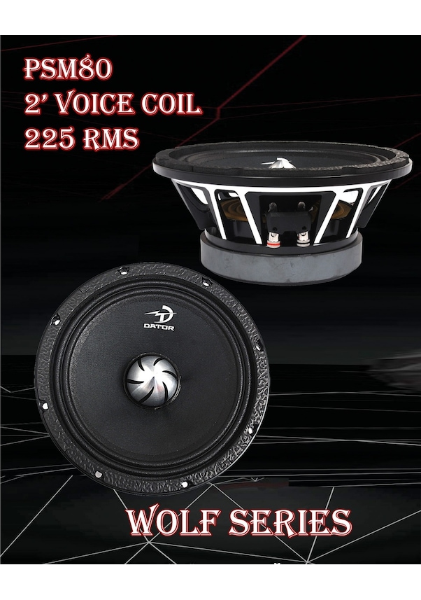DATOR PSM80 225 RMS 1000W 20 CM MİDRANDE Fiyatları ve Özellikleri