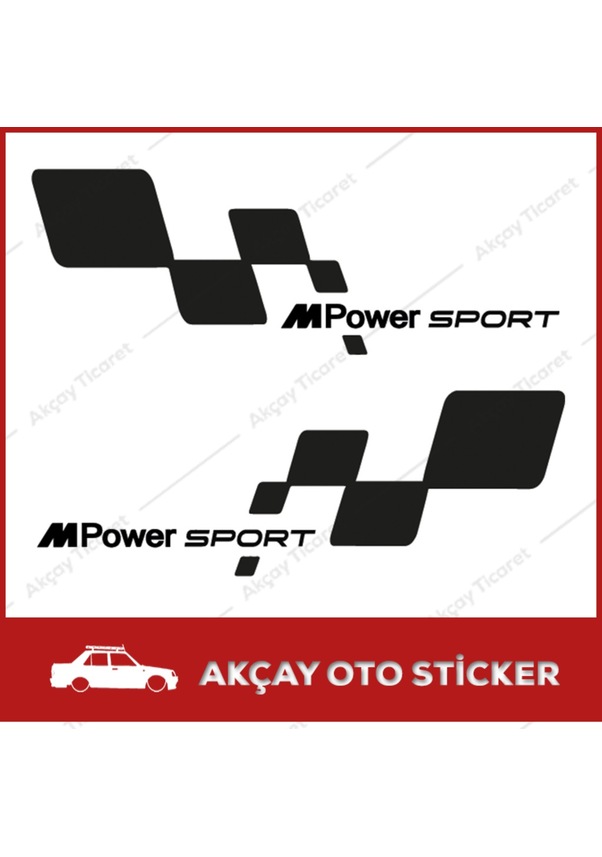 Bmw Mpower Sticker (Takım Set) Bmw Sticker M Power Oto Sticker ...