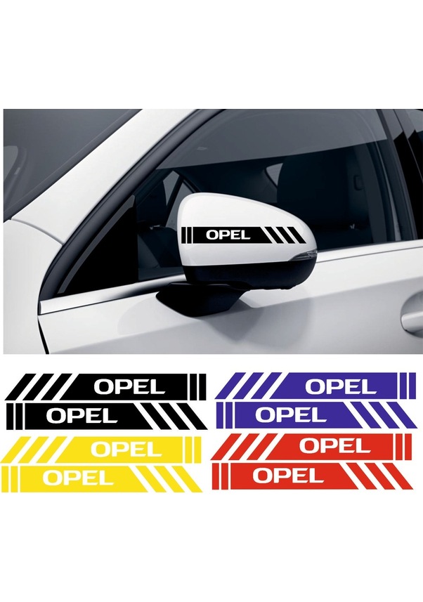 Opel Corsa Yan Dikiz Aynası Şerit Sticker Araca Özel Fiyatları ve ...
